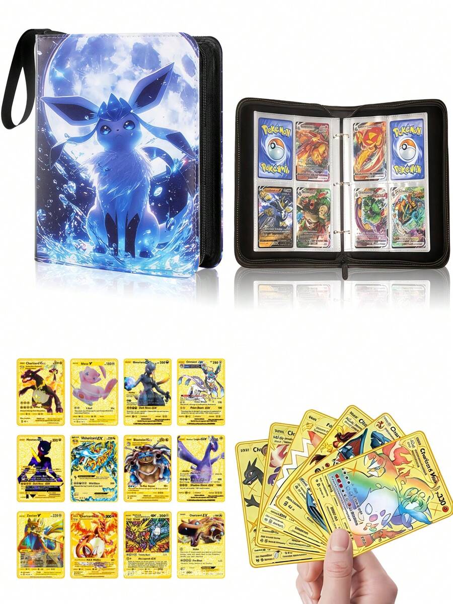 pokemon Pokemon Monster Card Book Pikachu Card Holder Anime Photo Album ...