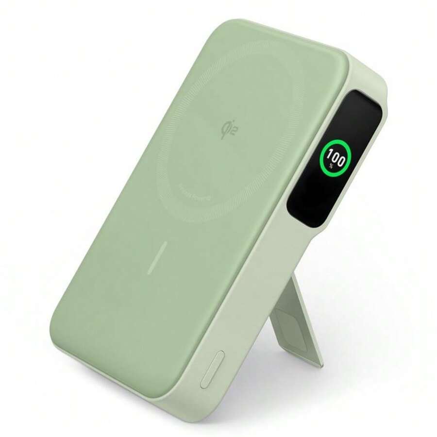 Anker MagGo Power Bank, 10,000mAh Qi2-Certified 15W Ultra-Fast MagSafe Charger, Smart Display ...