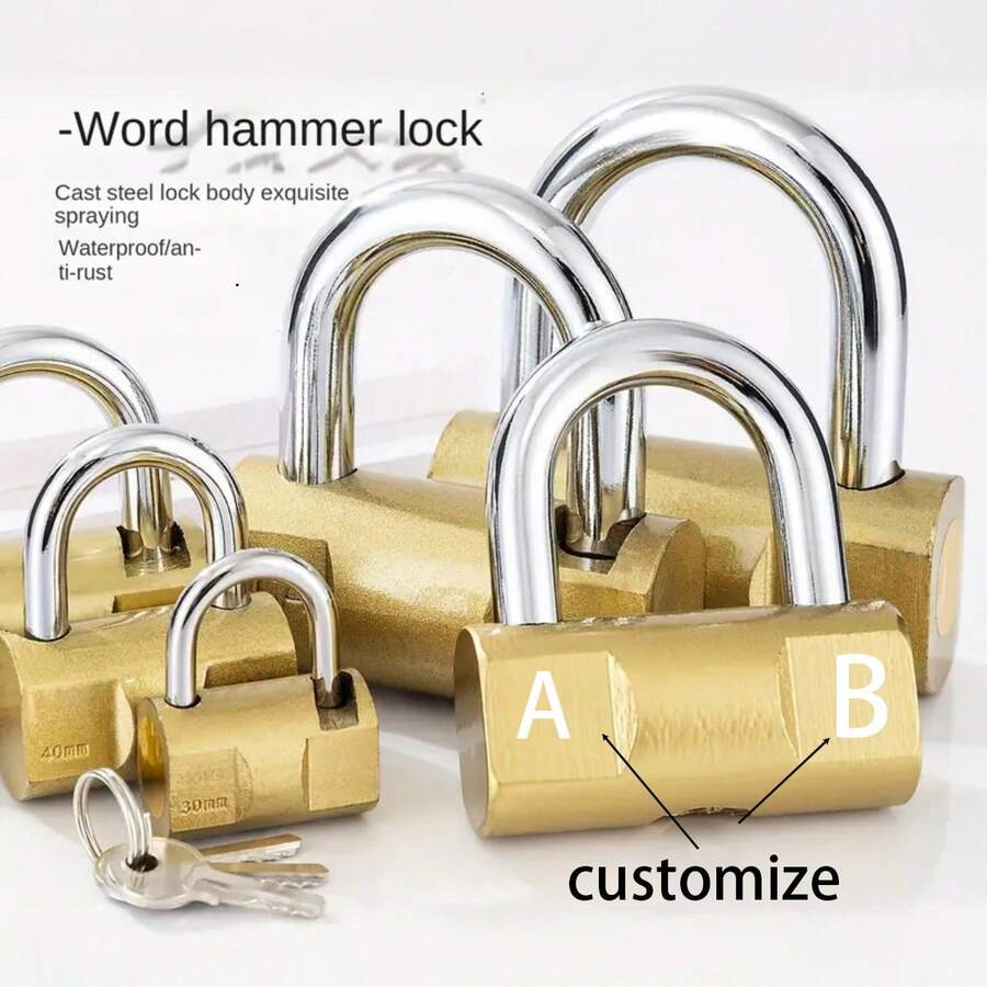 Customized Mini Padlock With 3 Keys, 20mm - Durable Metal Lock Suitable ...