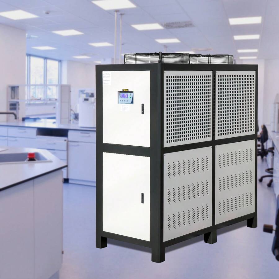 KFFKFF Air Cooled Water Chiller 5 Ton Portable, 5Hp 53L Tank Industrial ...