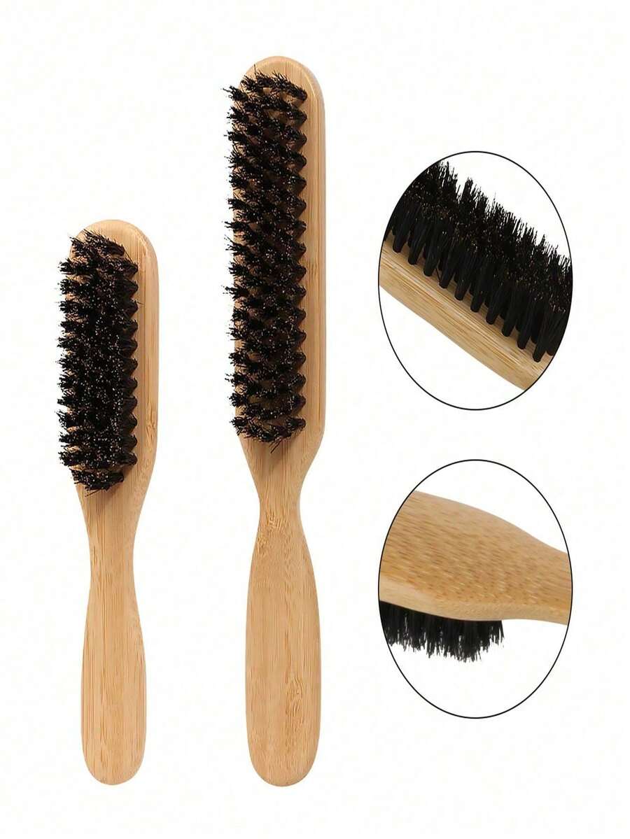1pc Slick Back Hair Brush, Soft Bristles For Laying Down Hair Edges And ...