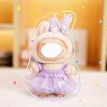 New 1-3 Generation 15-17cm LABUBU Pendant Purple Butterfly Dress Outfit ...