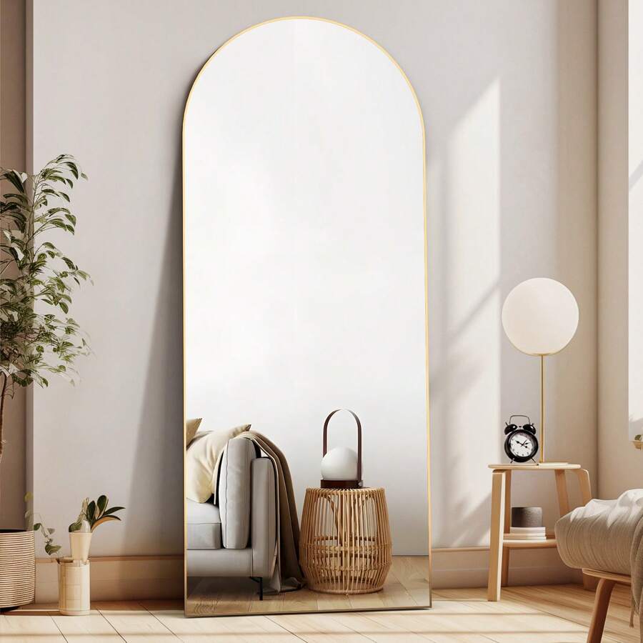 Arched Full Length Mirror 165 * 60cm, Floor Big Standing Mirror ...