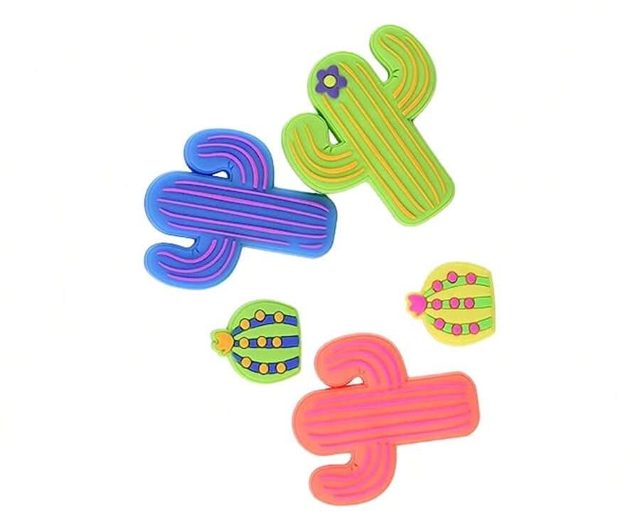 Crocs Jibbitz Elevated Lights Up Cacti 5 Pack Shoe Charms Unisex ...