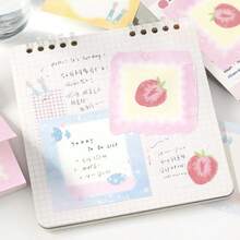 100 Sticky Notes, Six Color Cartoon, Sweet And Cute Writing Paper, Memo ...