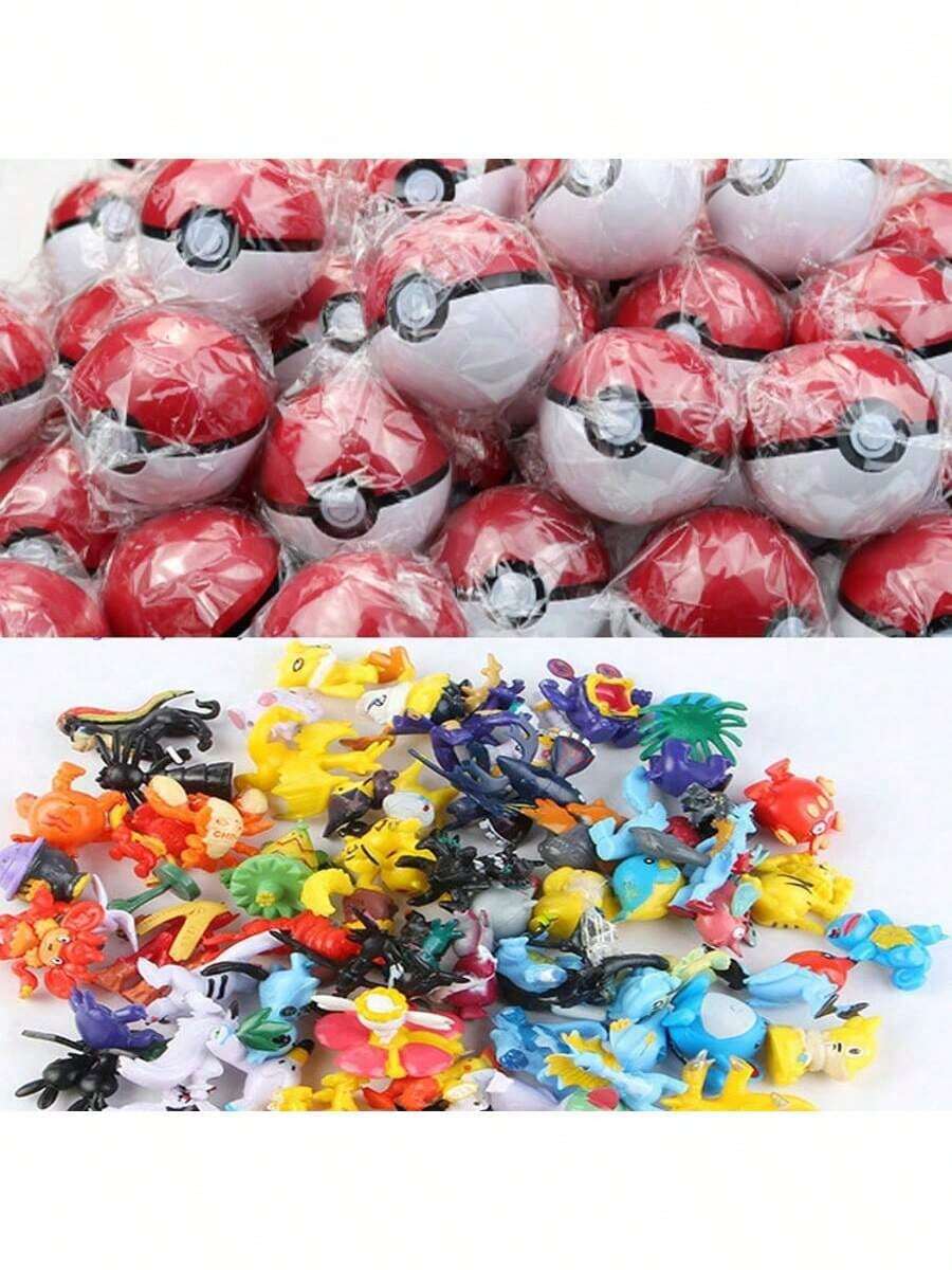 pokemon 1pc Pokemon Pokeball 2.76 Inch/7cm Pet Anime Figure Blind Box ...