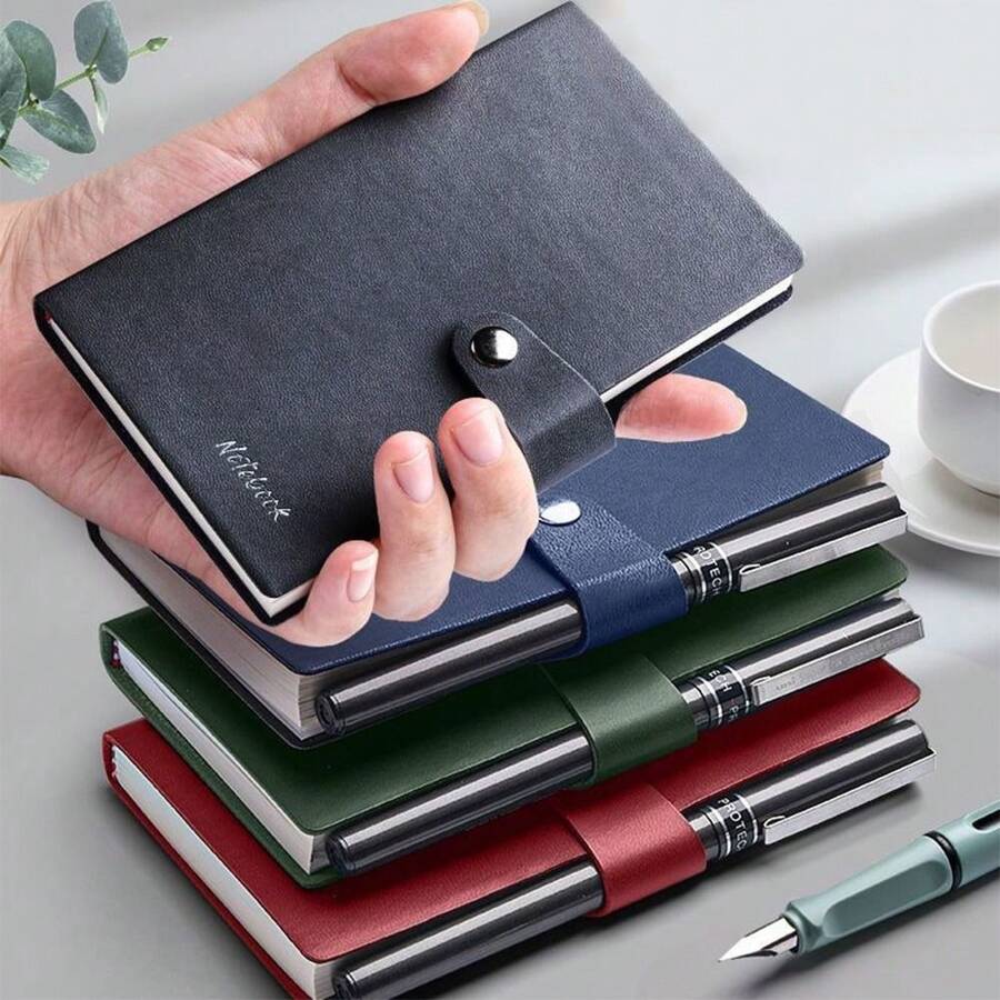 1pc Vintage Style Lined Mini Pocket Notebook - A7 Portable Notebook ...