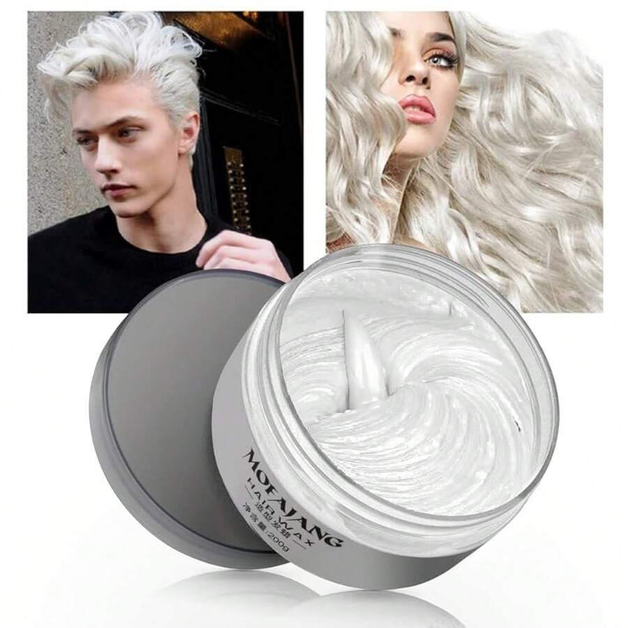 Red Temporary Hair Color Wax - SOVONCARE Washable Gray Hair Dye For Men ...