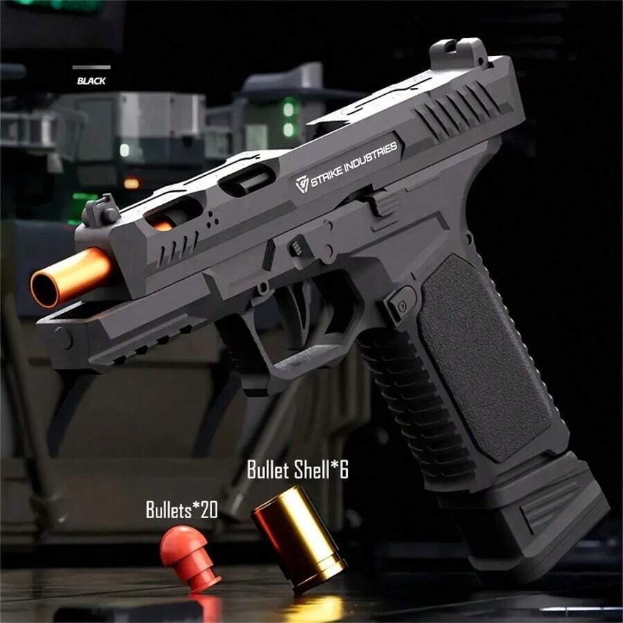 20 Bullets,6 Cartridge Cases And 2 Cartridge Clips Soft Bullet Gun Toy ...