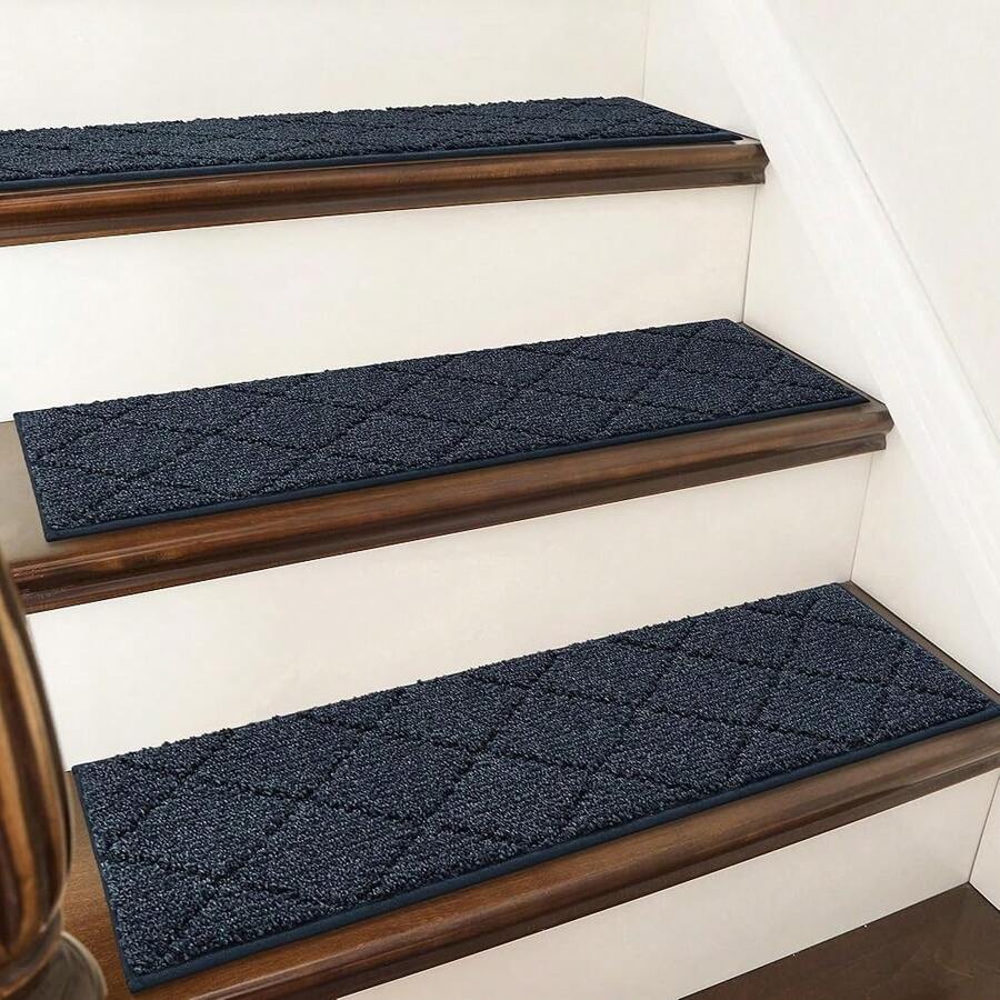 New Edging Stair Treads Non-Slip Carpet Mat 28inX9in Indoor Stair ...