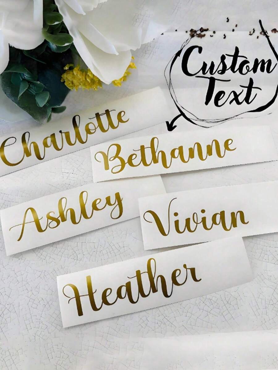 Personalized Custom Name Tag Stickers, Labels, Name Decal, Custom Decal ...