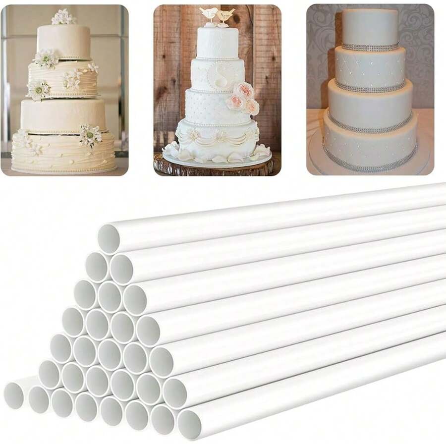New Plastic Cake Dowel Rods For Tiered Cake Construction And Stacking ...