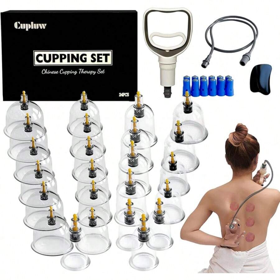 Cupping Set, 24 Cups Kit For Massage Therapy, Chinese Cupping ...