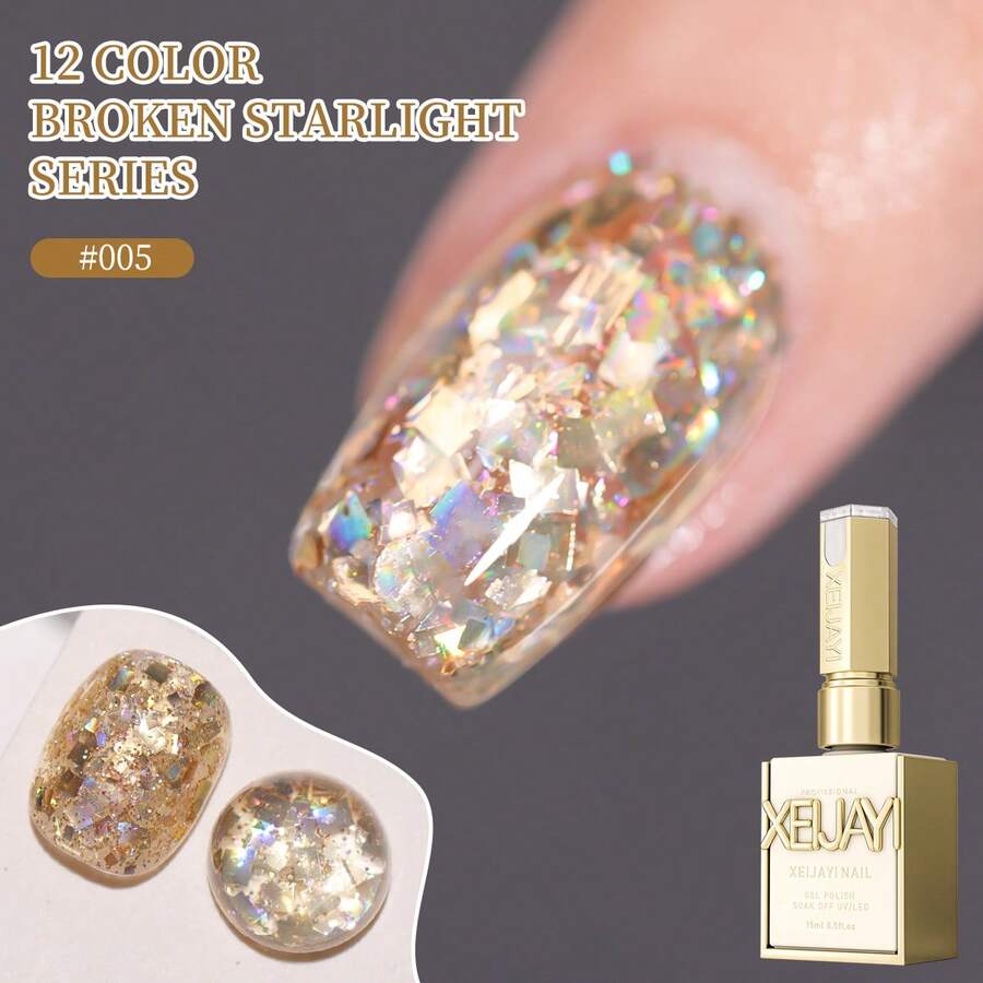 XEIJAYI XEJAYI 15ml Gel Nail Polish,UV LED Soaking Nail Gel, Semi ...