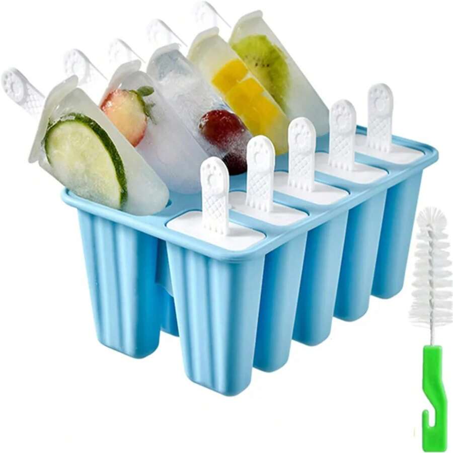 Popsicle Molds 10 Pieces Popsicle Molds Silicone Pop Easy Release ...