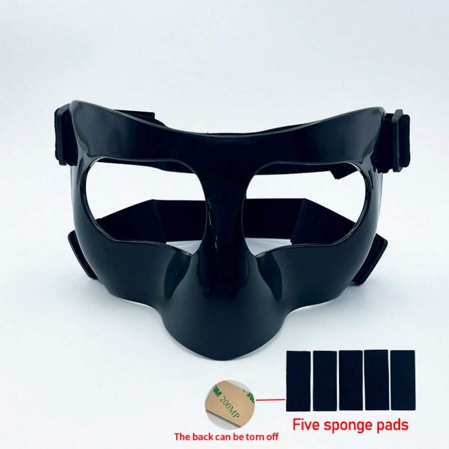 JIANNA One Black ABS Adult Basketball Face Protection And Anti ...