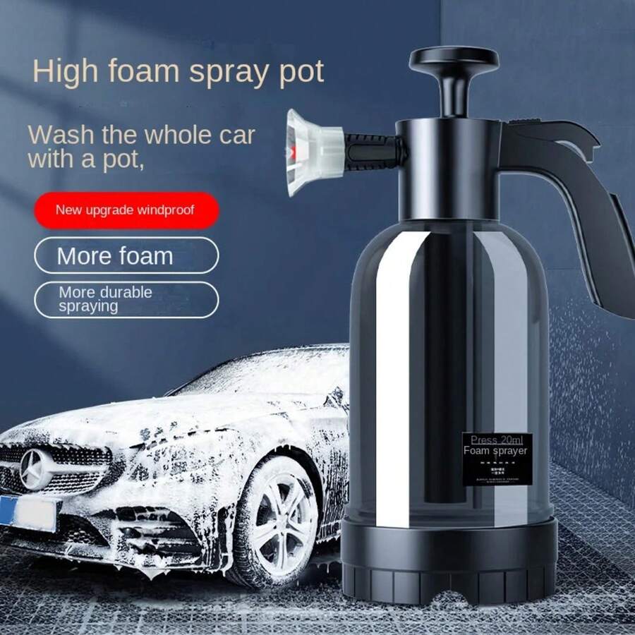 2L Hand Pump Foam Sprayer With 3 Types Of Nozzle Hand Pneumatic Foam ...