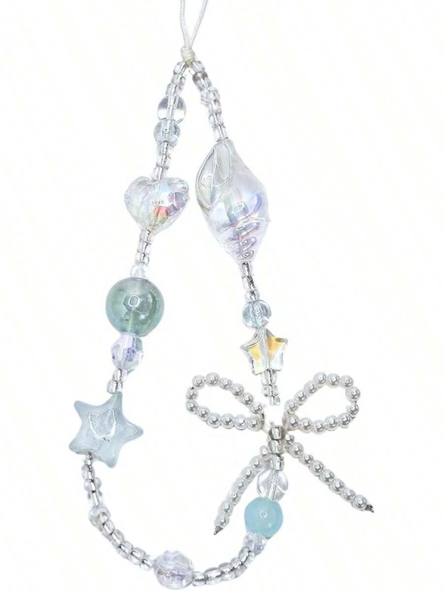 Cute Digital Camera Wrist Strap Beaded Camera Charm Lanyard Phone ...