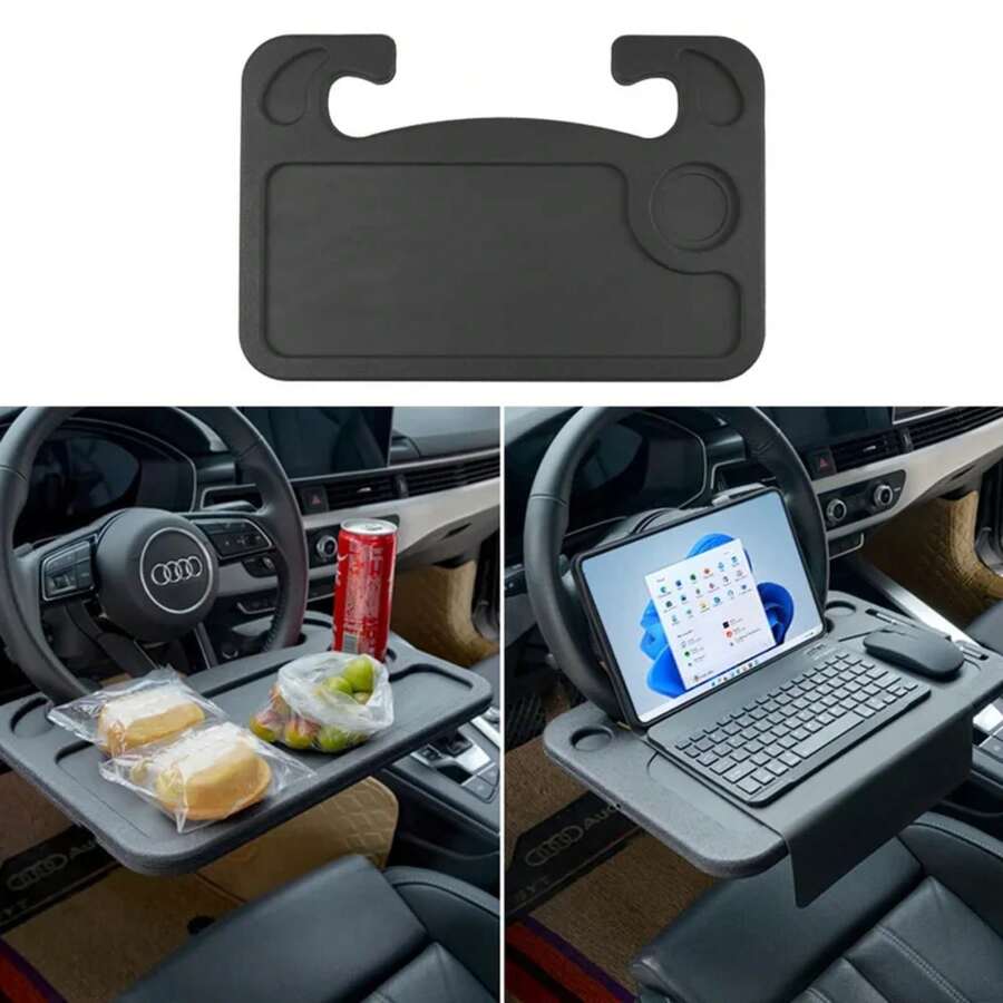 Portable Car Laptop Computer Desk Mount Stand Eat Work Car Steering ...