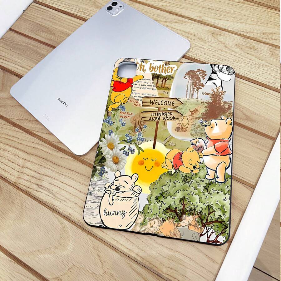 Disney 1pc Matte Black Disney Cartoon Tablet Case Compatible With IPad ...