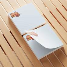 4PC Cute Capybara Note Paper - Cute Cartoon Capybara With Lollipops And ...