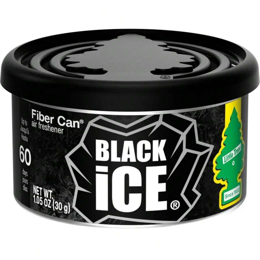Little Trees Black Ice Fiber Can Air Freshener: Car Freshener ...
