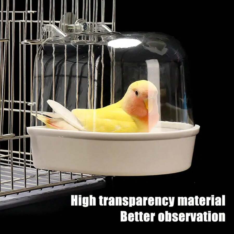 Hanging Bird Bath Cube Parrots Bathtub Bath Shower Box Cage Accessory ...