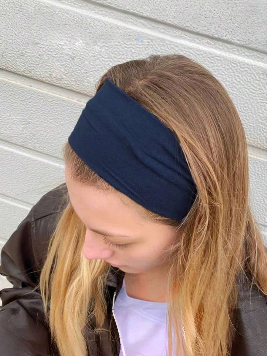 1pc Sports Sweat Absorbent Headband Fitness Running Hairband Head Wrap ...