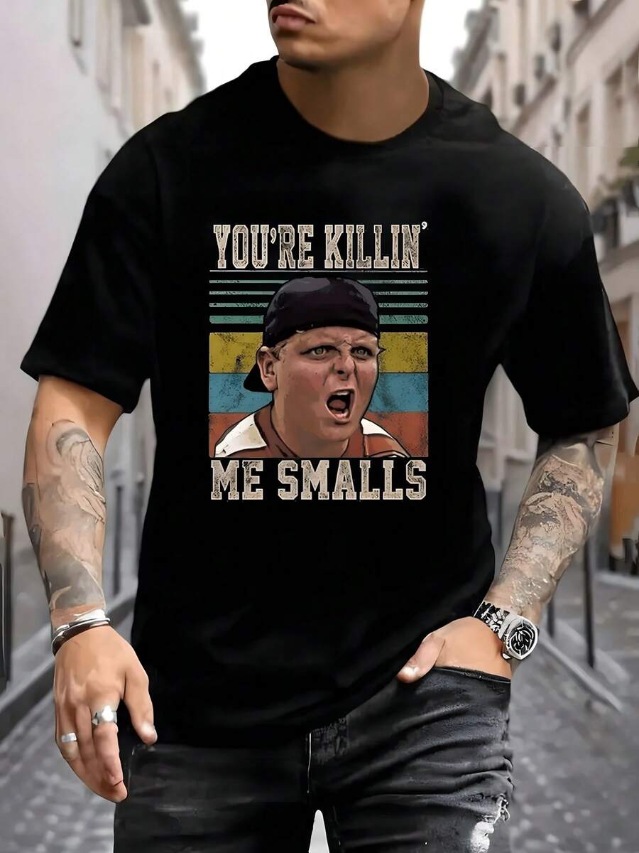 Plus Size 1Pcs Men's Round Neck Short Sleeve T Shirt 100% Cotton 220g ...