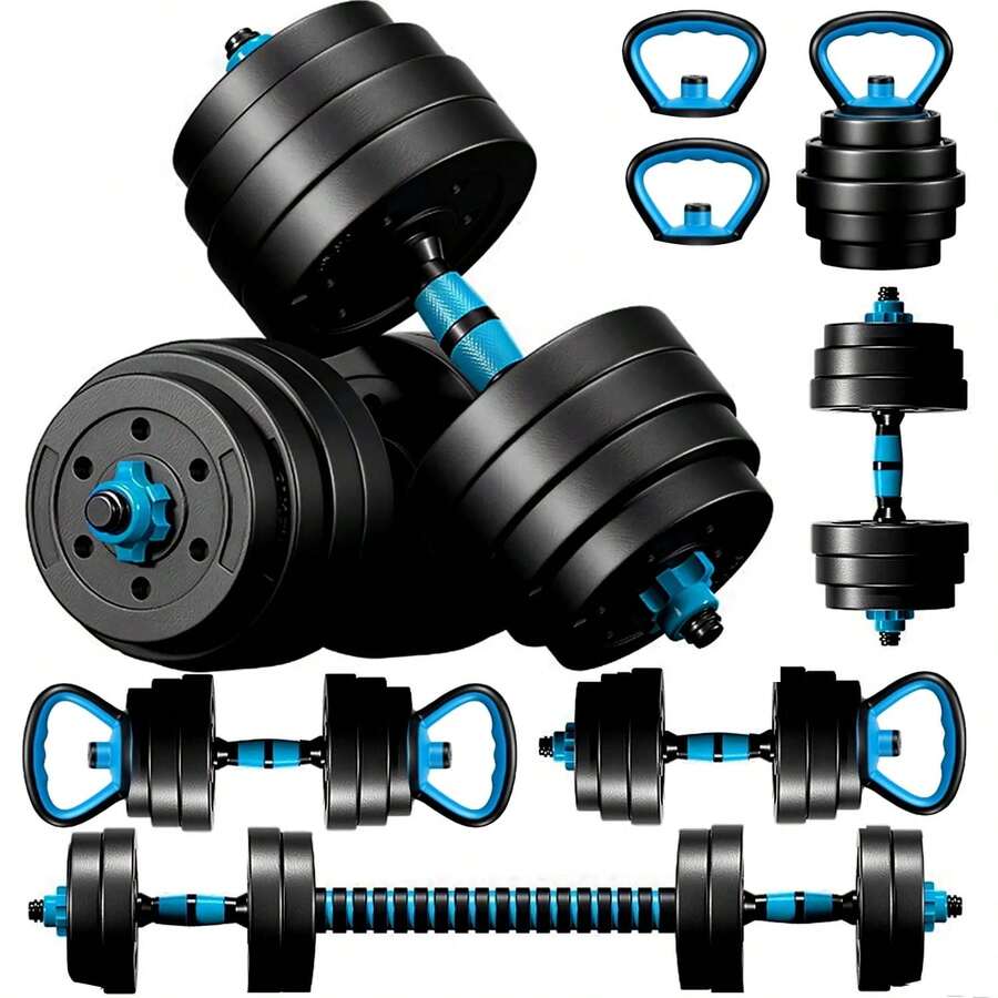 Adjustable Dumbbells, 33 /45 Lbs Weight Set With Connector, 4-In-1 ...