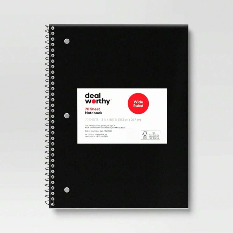 Subject Notebook Wide Ruled | SHEIN USA