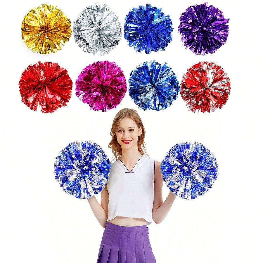 2pcs Cheerleading Pom Poms, Dance Pom Poms For Square Dance, School ...