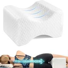 Memory Foam Knee Pillow For Orthopedic Sciatica Back Leg Hip Align Spine Pregnancy Body Pillows ...