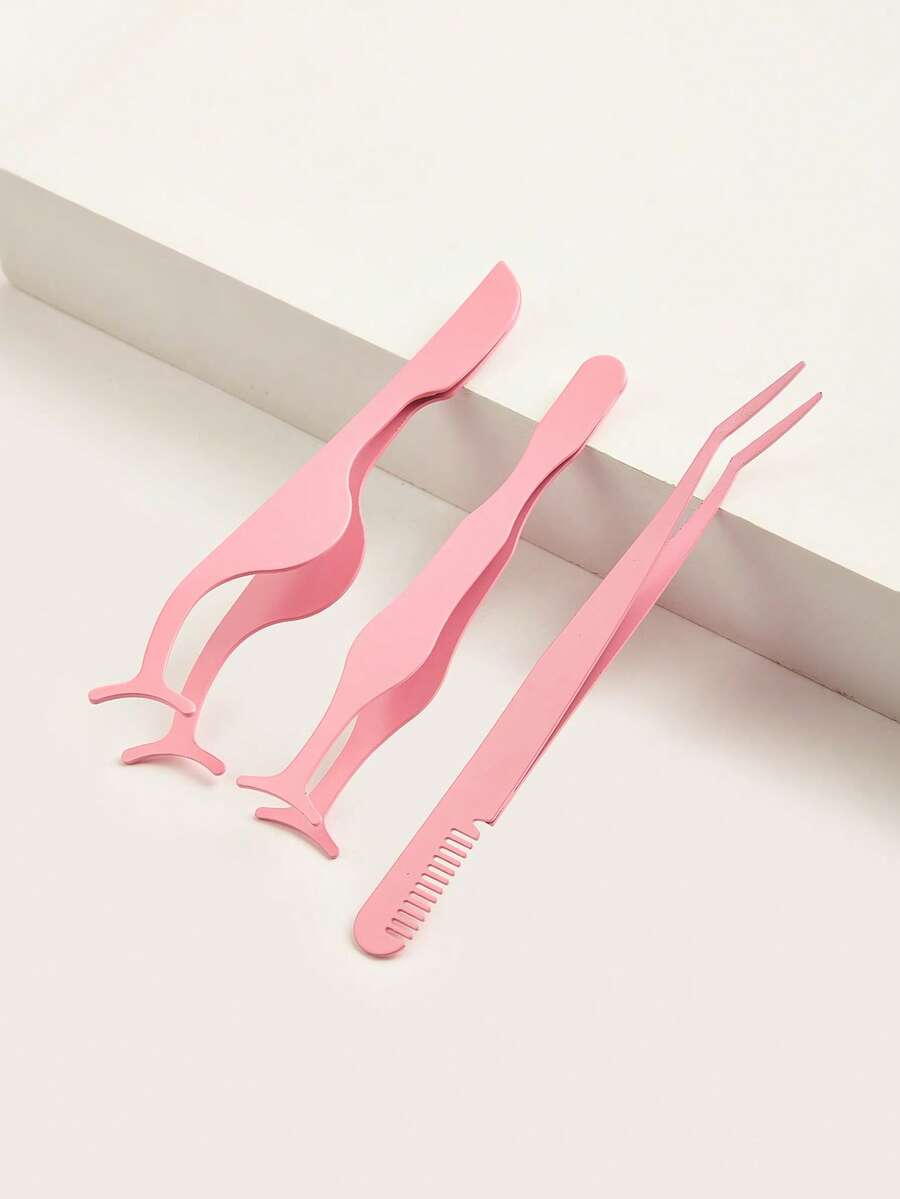 3 Stücke Rosa Seepferdchen & Kürbisform Applikator Falscher Wimpern Mit ...