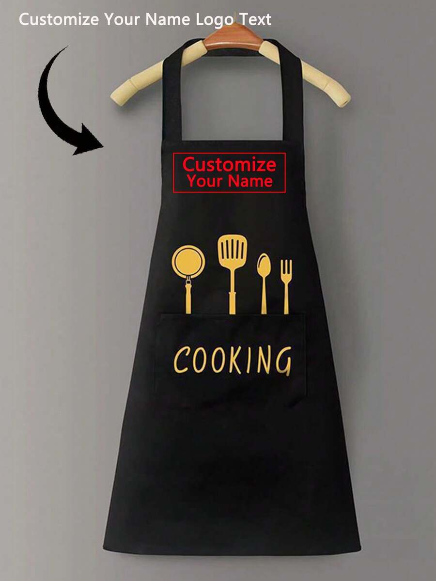 Customized Embroidered Name - Customized Company Logo Apron, Home ...