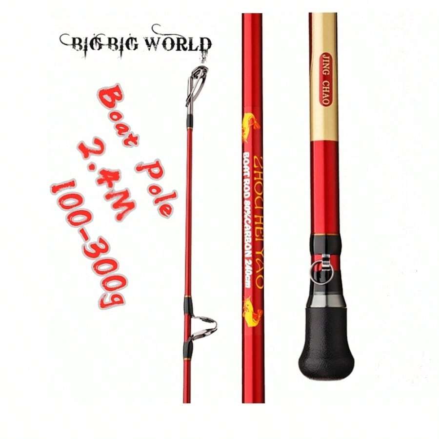 1.8M 2.1M 2.4M Portable 3-Piece Fishing Rod Travel Surf Saltwater ...