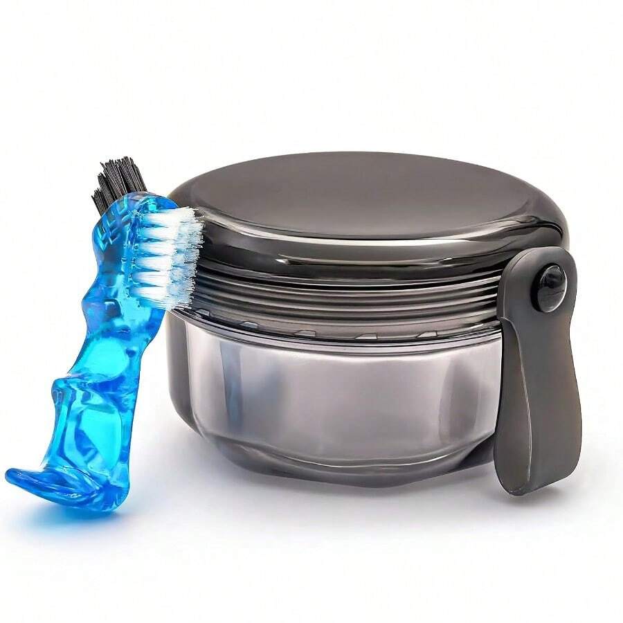 Leak Proof Denture Cups For Soaking Dentures Partial Denture Bath Case ...