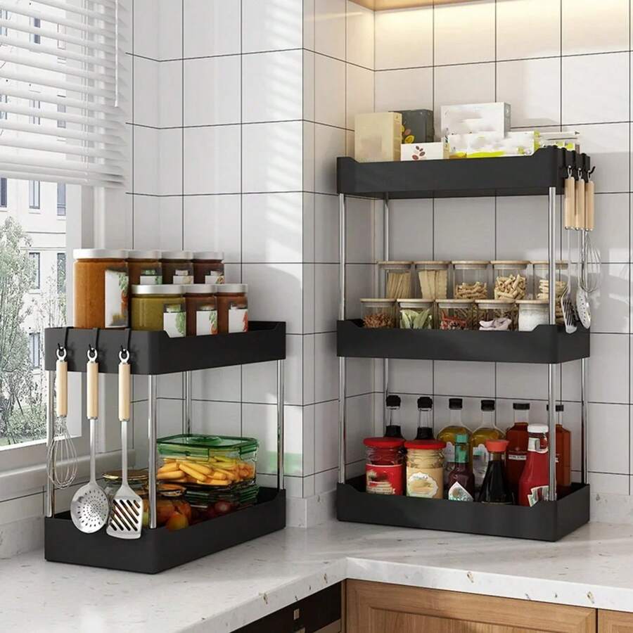 1Pc Kitchen Spice Storage Rack Multi-Functional Countertop Seasoning ...