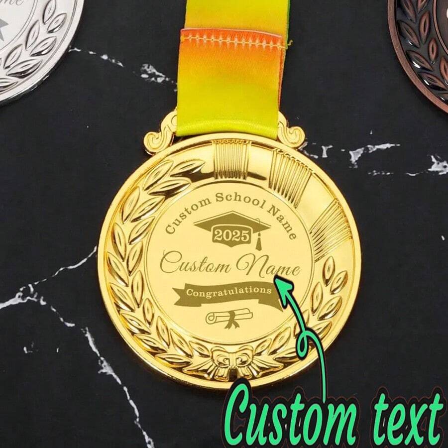 Custom 2025 Graduation Medals For Him Her Class Of 2025 Graduation ...