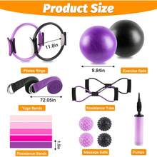Pilates Ring Set – Home Pilates Equipment For Women Kit With Magic ...