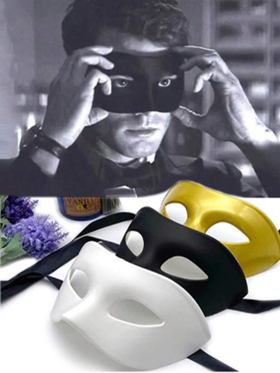 2 Stücke Halloween Maskenball: Maske, Halbgesichtsmaske für Erwachsene ...