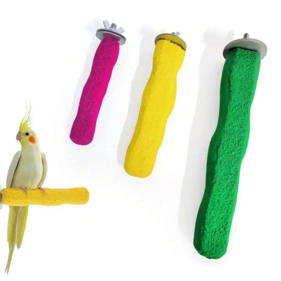 Pet Paw Grinding Stick Bird Parakeet Parrot Toy Bird Toy Grinder ...