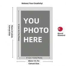 5D Custom Diamond Art Painting, DIY Personalized Photo Your Own Picture ...