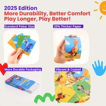 Upgraded Card Games Pack, 6 Decks, Go Fish, Old Maid, Crazy Eights ...