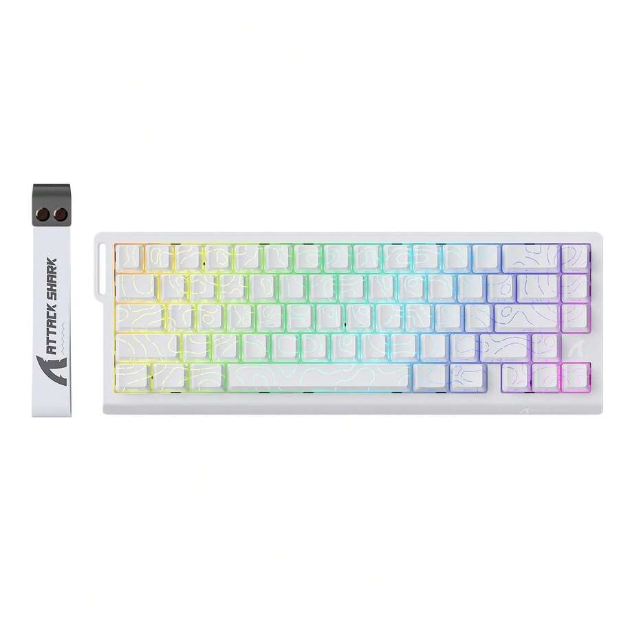 ATTACK SHARK X68 HE 8000Hz Rapid Trigger Keyboard, 0.01mm RT Accuracy ...