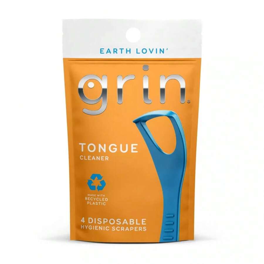 Limpiador de lengua Grin Oral Care - Tamaño de prueba - 4 unidades ...