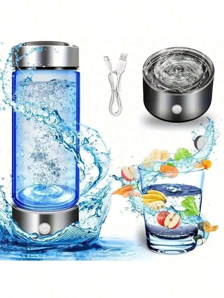 House Essentials,3 In 1 Hydrogen Water Bottle, 1 Set Hydrogen Water ...