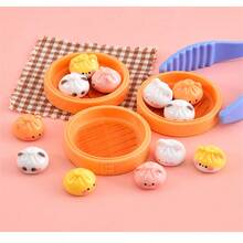 1 Stück Miniatur Dampfbrötchen Frühstücks-Set, süße tierförmige Dim Sum ...