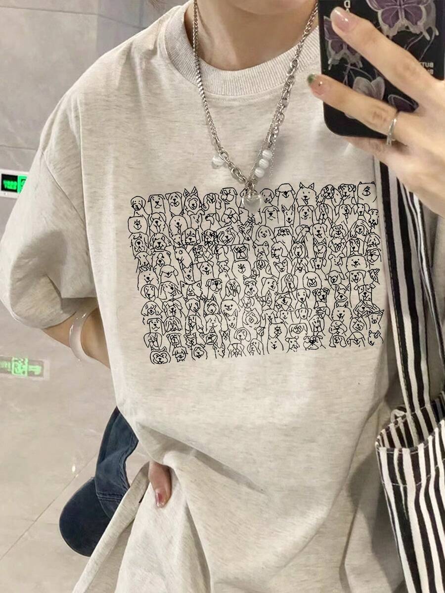 Made In Japan, Spring/Summer Cotton, Round Neck, Loose Fit, Versatile ...