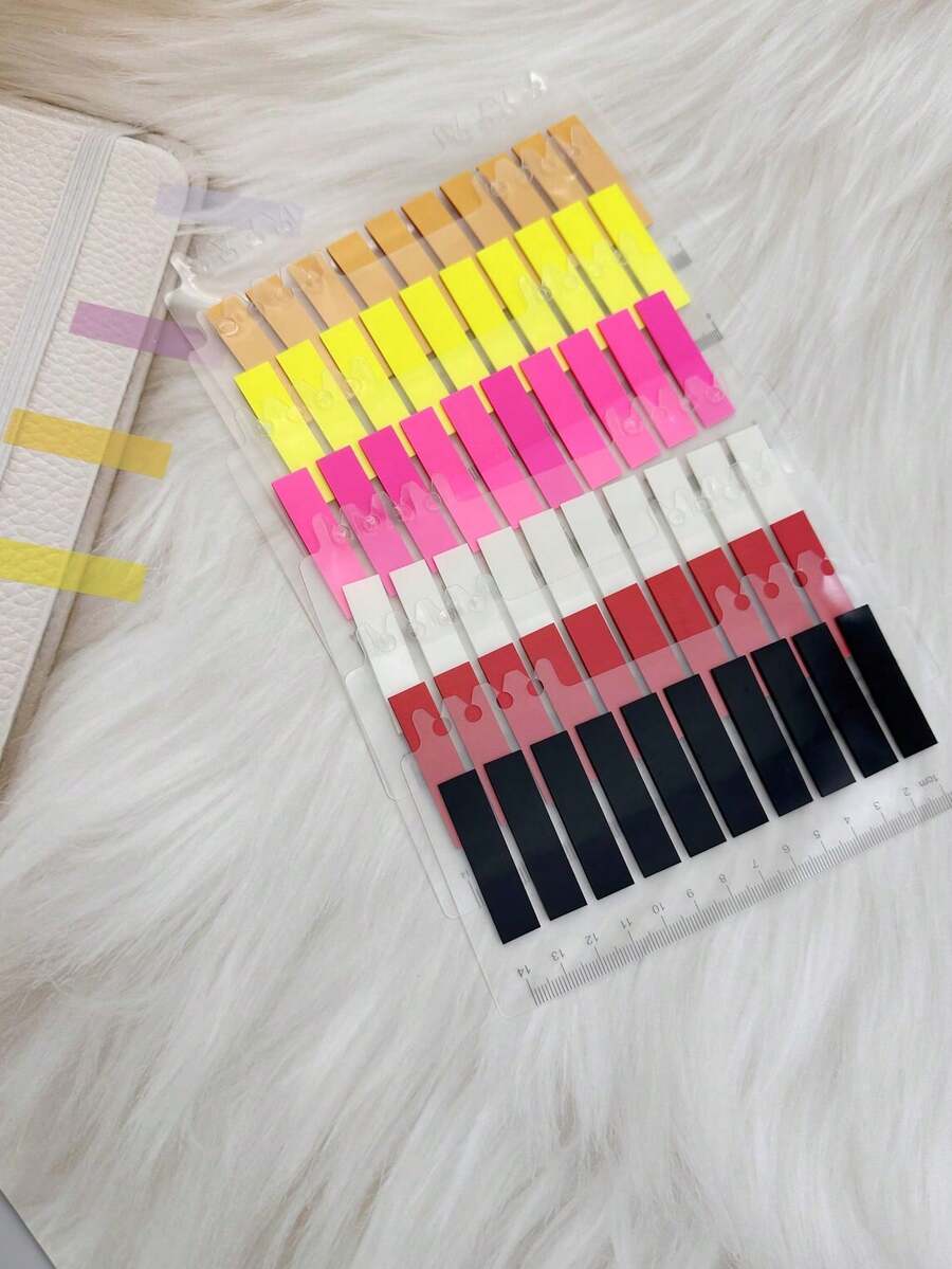1pc/ 6pcs Colorful Transparent Index Labels - Attention Notations ...